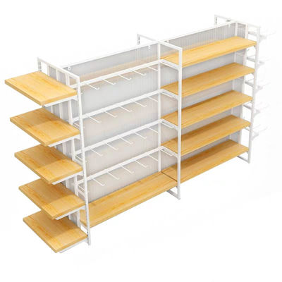 Gondola Miniso Display Rack Morden Style Powder Coating Surface