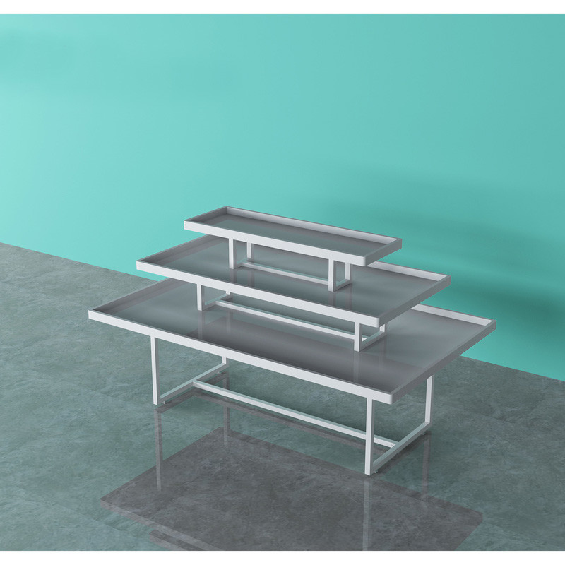 Powder Coated Miniso Display Rack For Retail Stores Shelf Stand Multi ...