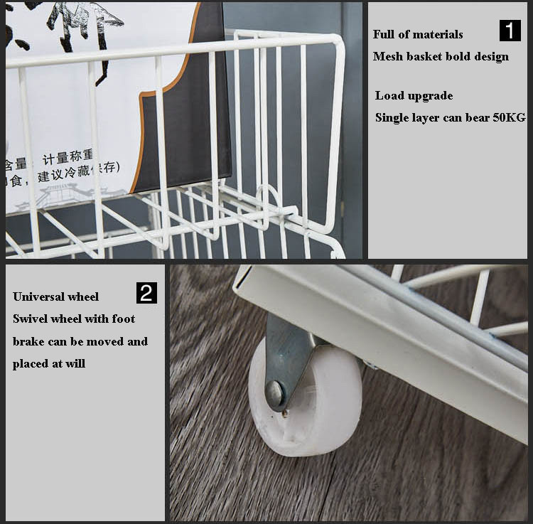 4 Wheeled Supermarket Shelf Rack Made Of Cold Rolled Steel 2350mm Frame ...